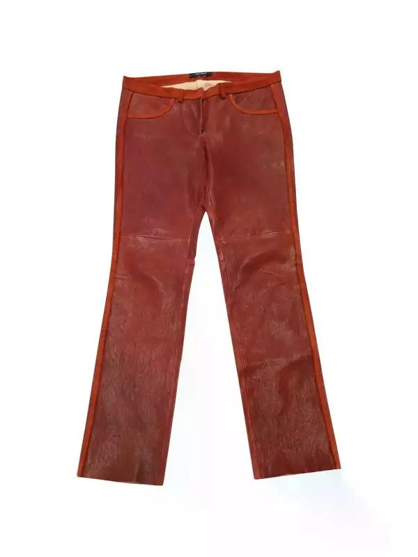 ISABEL MARANT VINTAGE Slim-fit Leather Trousers