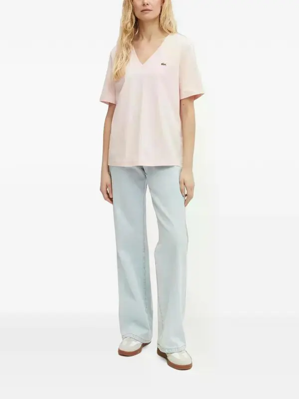 Lacoste V-neck Logo T-shirt
