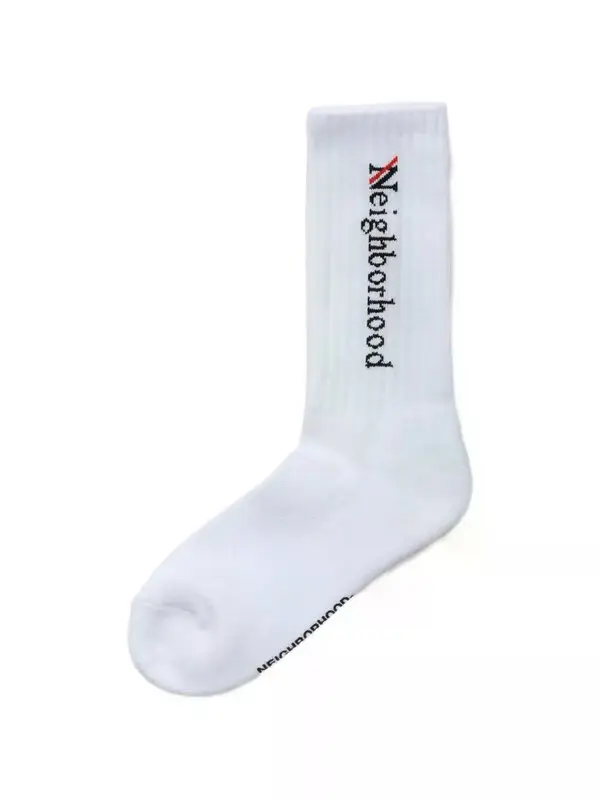 NEIGHBORHOOD Logo-intarsia Ribbed Socks