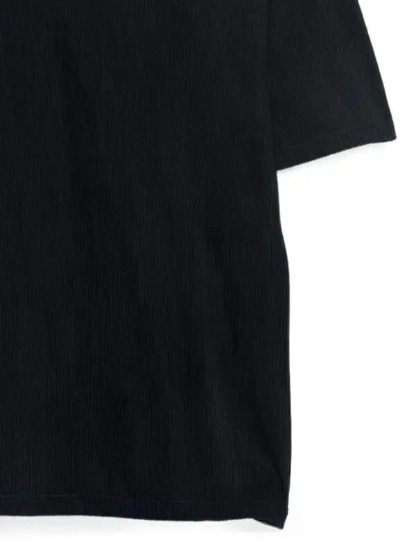 Giorgio Armani Ribbed-knit Polo Shirt