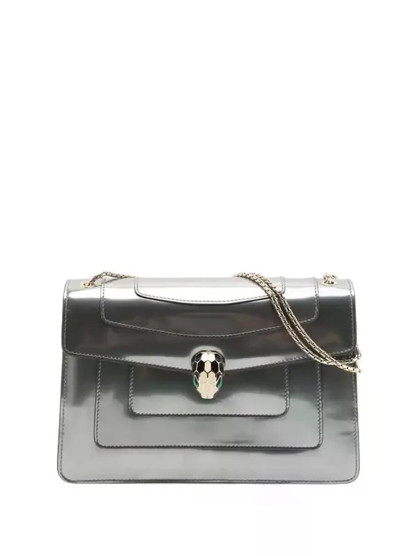 BVLGARI 2015-2026 Medium Patent Serpenti Forever Shoulder Bag