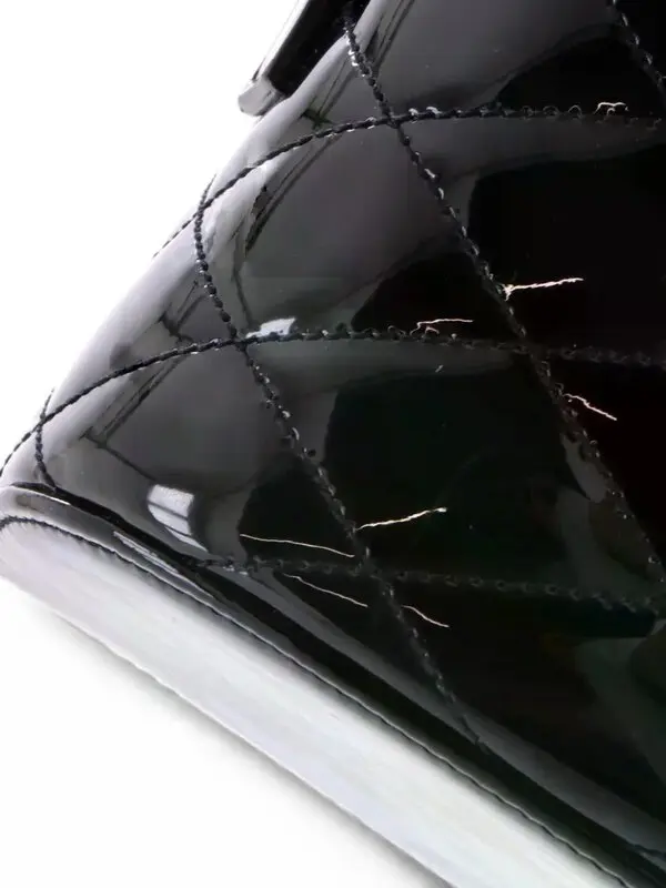 Saint Laurent June Box Bag Quilted Patent Crossbody Bag