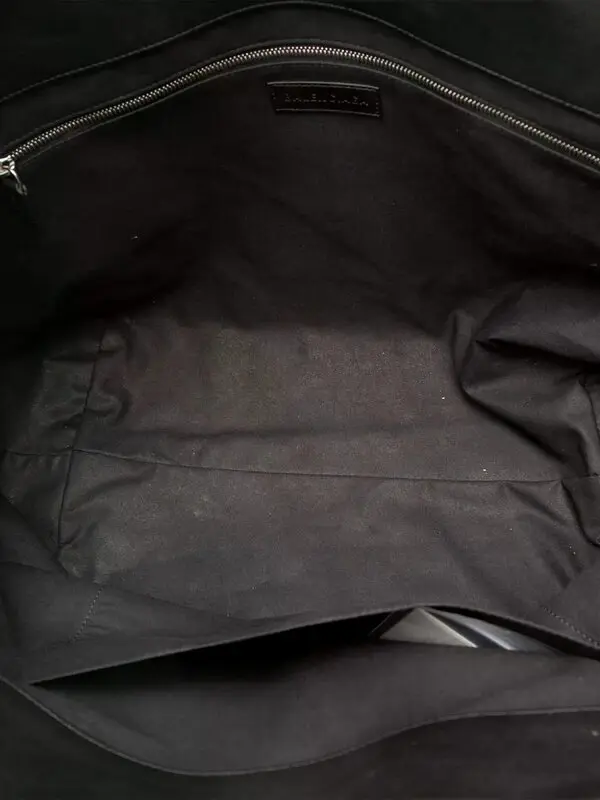 Balenciaga Large Canvas Tote Bag With Leather Trim - Brown