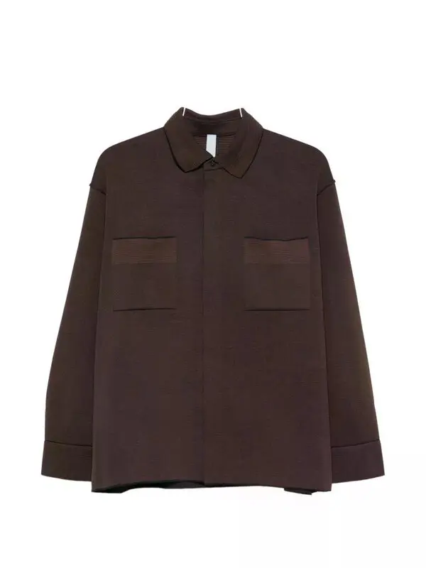 CFCL Ribbed-knit Chest-pocket Shirt