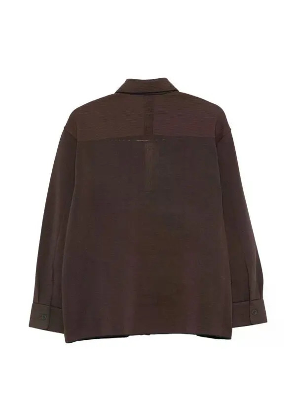 CFCL Ribbed-knit Chest-pocket Shirt