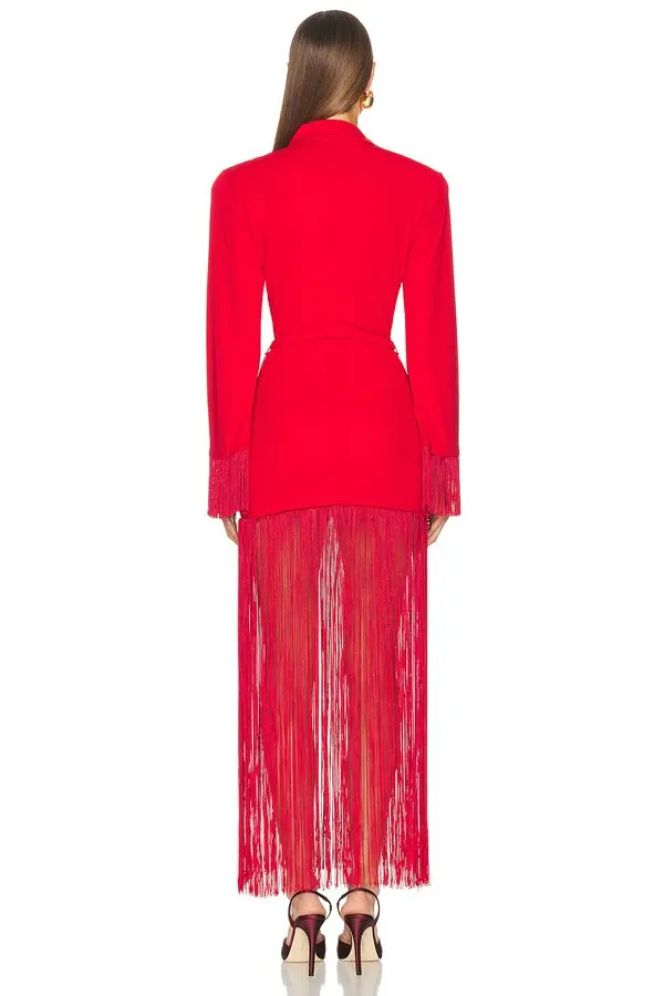 ROWEN ROSE Long Sleeve Polo Maxi Dress