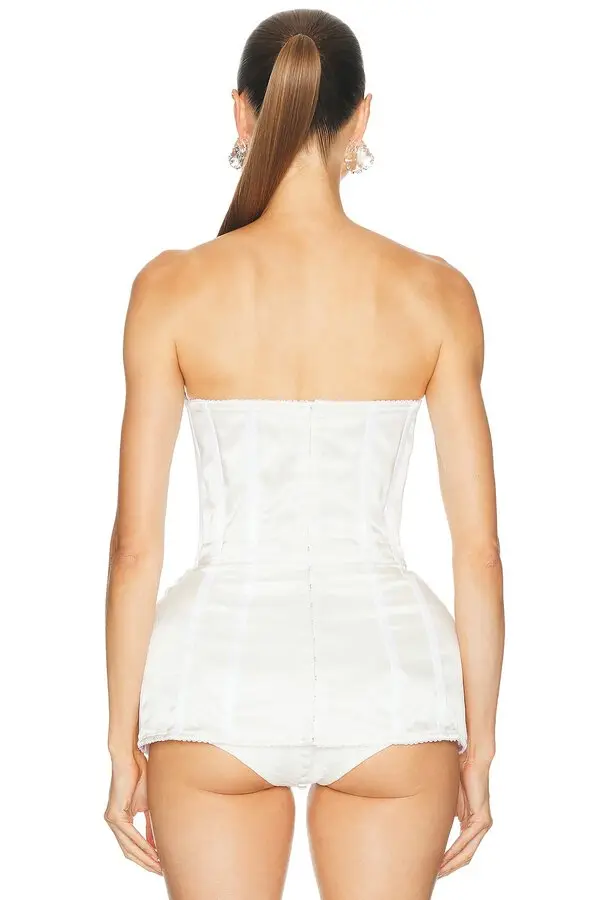 Magda Butrym Strapless Corset Top