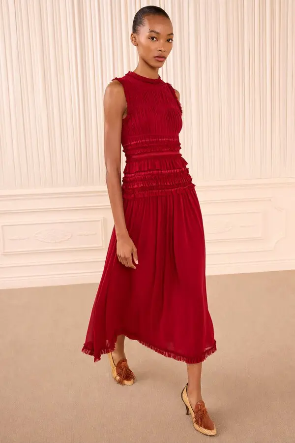 Ulla Johnson Etta Sleeveless Silk Dress