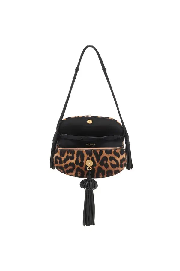 Ulla Johnson Paloma Flap Tassel Bag - Leopard