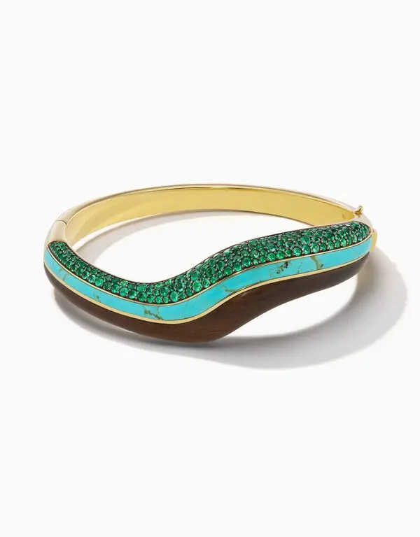 EMILY P. WHEELER Wave Bracelet, Sandalwood - Green
