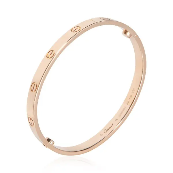 Cartier 18k Rose Gold Love Bracelet 18cm