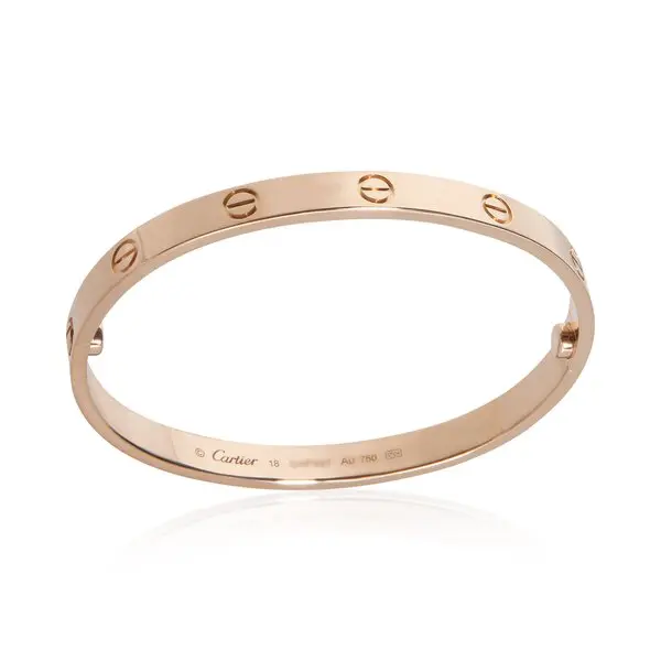 Cartier 18k Rose Gold Love Bracelet 18cm