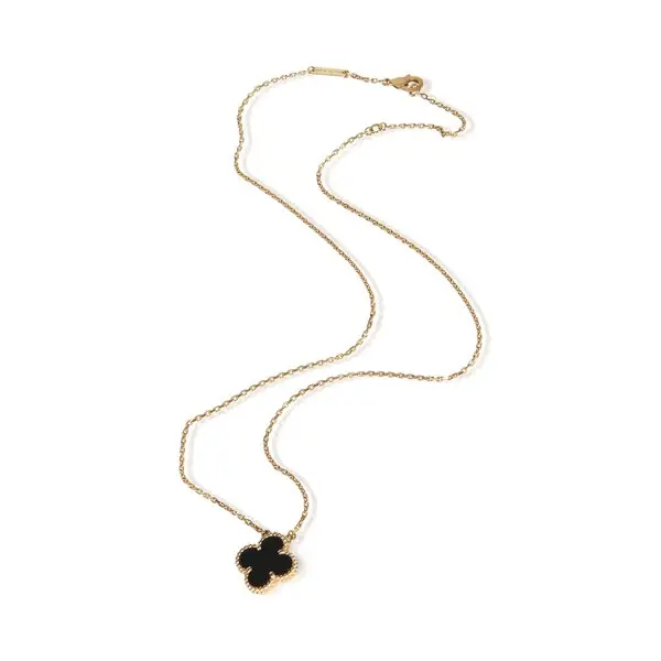 Van Cleef & Arpels Yellow Gold Onyx Vintage Pendant