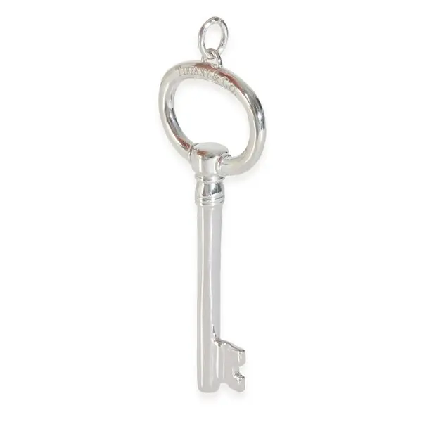 Tiffany & Co. Sterling Silver Large Oval Key Pendant