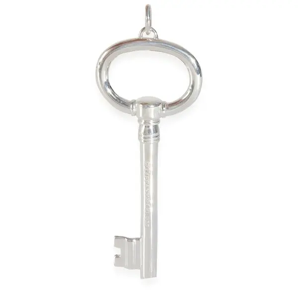 Tiffany & Co. Sterling Silver Large Oval Key Pendant