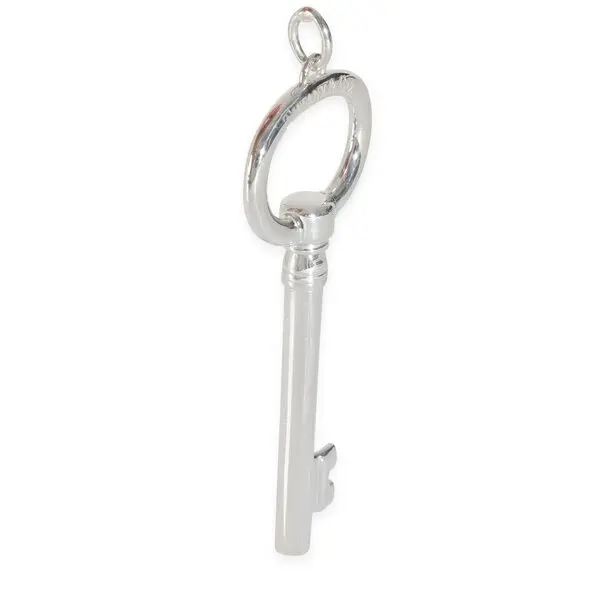 Tiffany & Co. Sterling Silver Large Oval Key Pendant