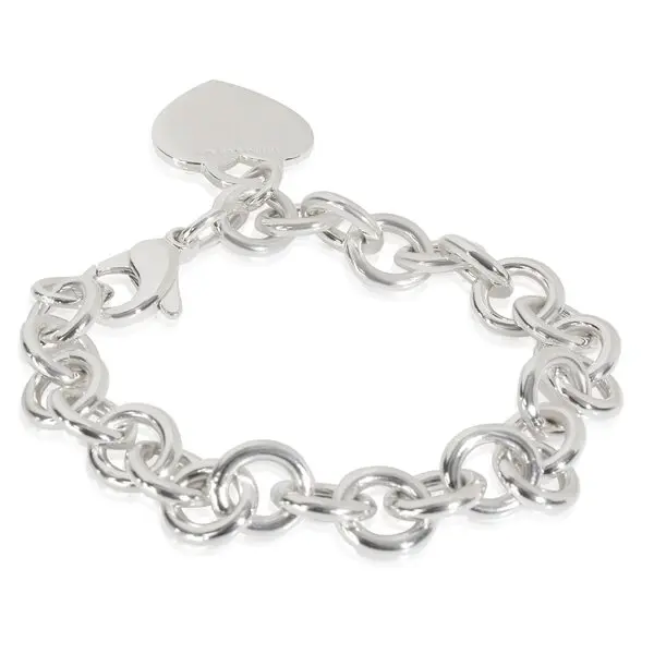 Tiffany & Co. Sterling Silver Heart Tag Bracelet