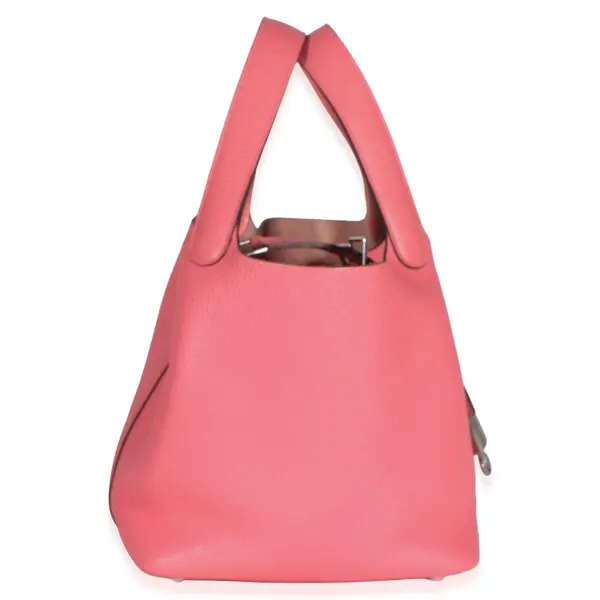 Hermès Rose Confetti Clemence Picotin Lock 18 Phw - Pink