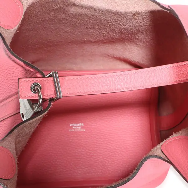 Hermès Rose Confetti Clemence Picotin Lock 18 Phw - Pink