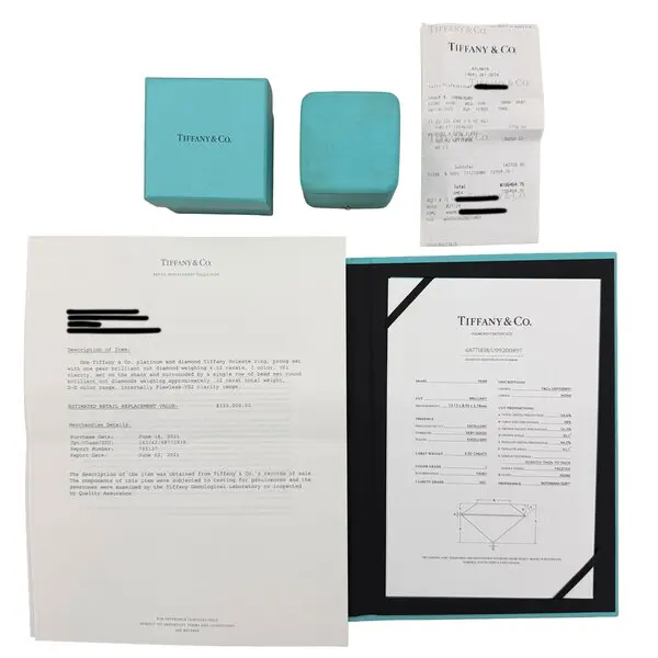 Tiffany & Co. 4.02 Carat Pear Diamond Soleste Engagement Ring