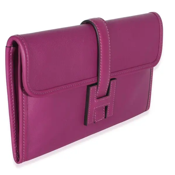 Hermès Jige Duo Clutch - Purple