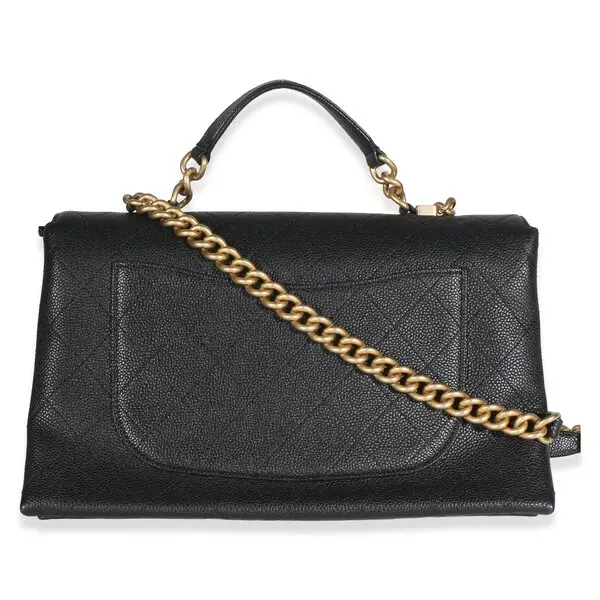 Chanel Quilted Caviar Chic Affinity Top Handle Bag
