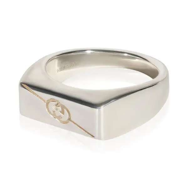 Gucci Sterling Silver Trademark Ring