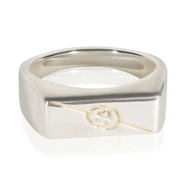 Gucci Sterling Silver Trademark Ring - Sterling_silver