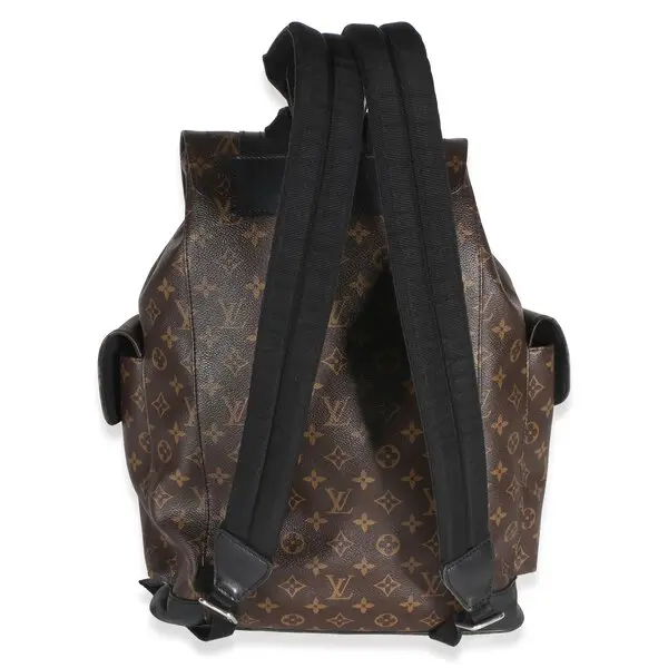 LOUIS VUITTON Monogram Macassar Canvas Christopher Pm Backpack