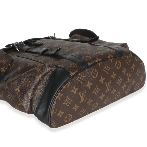 LOUIS VUITTON Monogram Macassar Canvas Christopher Pm Backpack