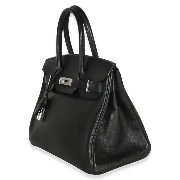 Hermès Epsom Birkin 30 Handbag - Black