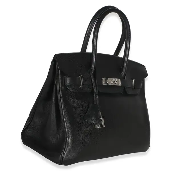 Hermès Epsom Birkin 30 Handbag - Black