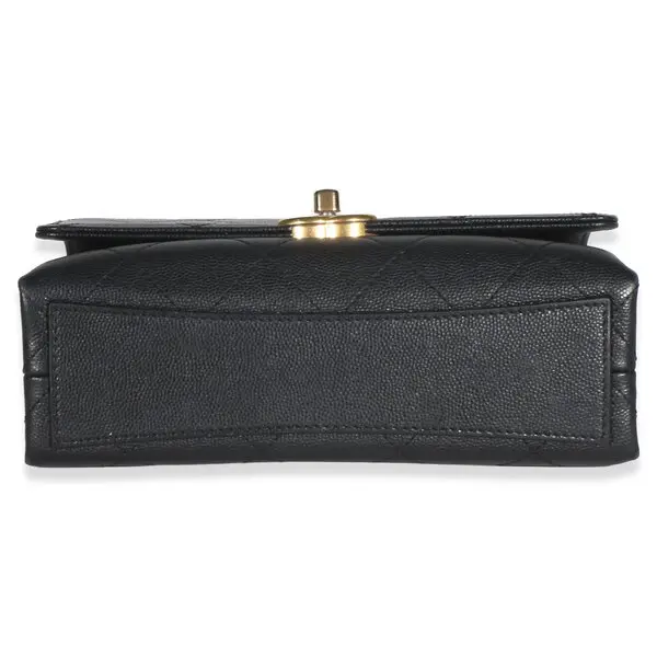 Chanel Quilted Caviar Flap Bag With Chain Strap