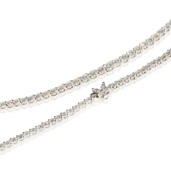 Tiffany & Co. Diamond Graduating Victoria Tennis Necklace