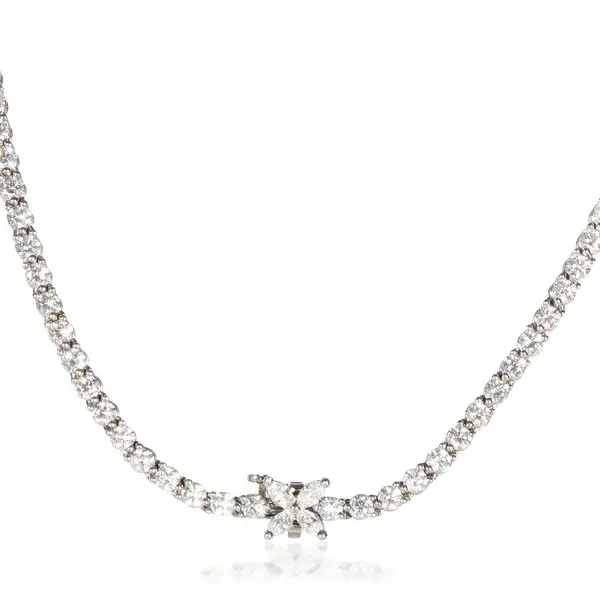 Tiffany & Co. Diamond Graduating Victoria Tennis Necklace
