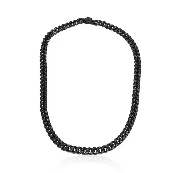 David Yurman Diamond Curb Chain Necklace