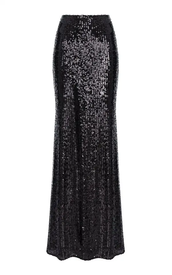 AURELIANA Sequined Maxi Skirt