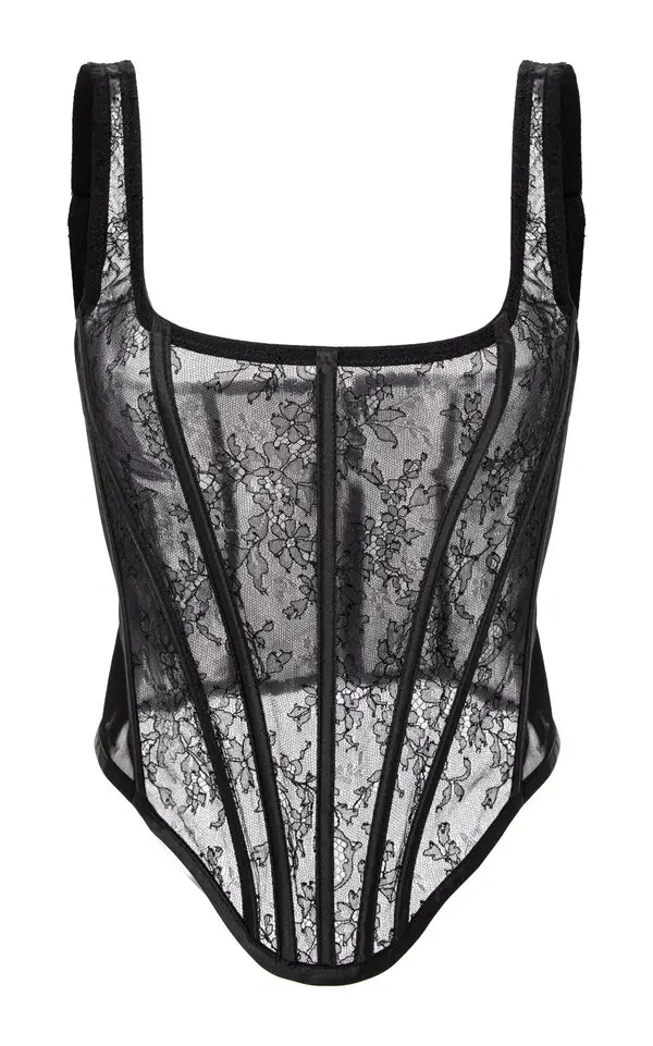 AURELIANA Victoria Chantilly Lace Bustier Top