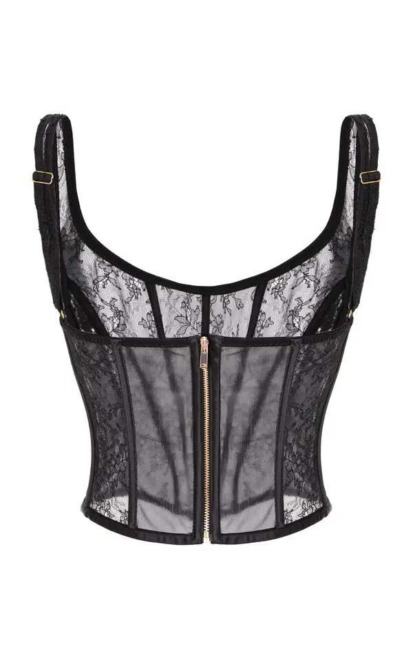 AURELIANA Victoria Chantilly Lace Bustier Top