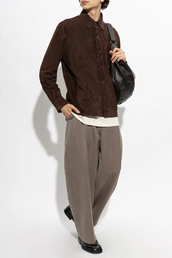 ARMA Suede Shirt ‘dino - Brown