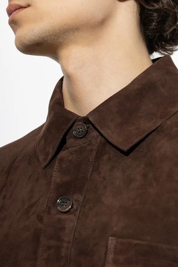 ARMA Suede Shirt ‘dino - Brown