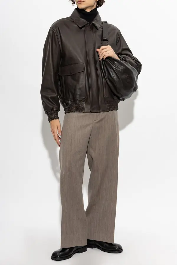 ARMA Bari' Leather Bomber Jacket