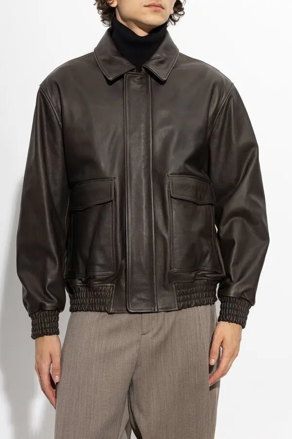 ARMA Bari' Leather Bomber Jacket