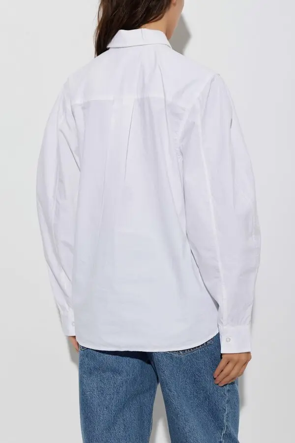 ROTATE BY BIRGER CHRISTENSEN Cotton Shirt With Applique