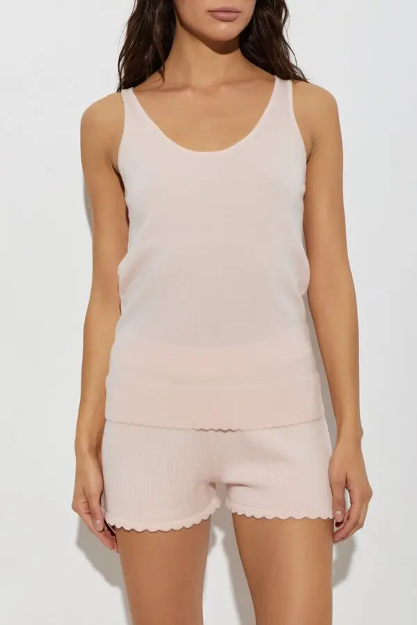 Posse Wool Knit Scoop Neck Top