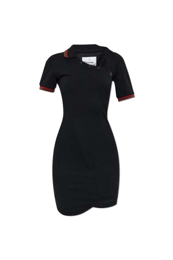 VIVIENNE WESTWOOD Glory Polo Mini Dress - Black