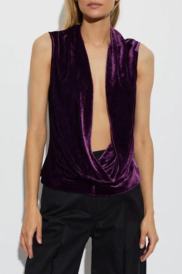 MAISON MARGIELA Velour Top