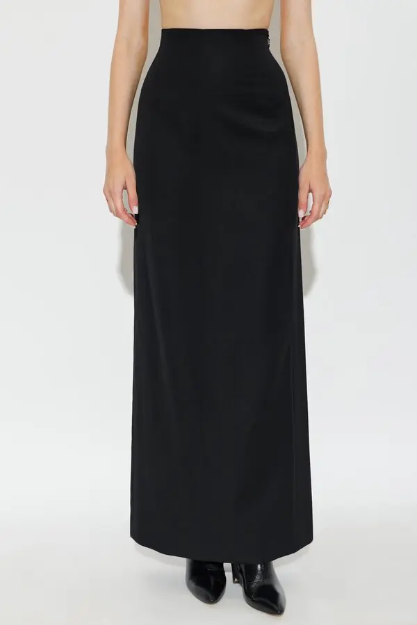MAISON MARGIELA Wool Maxi Skirt With Back Slit