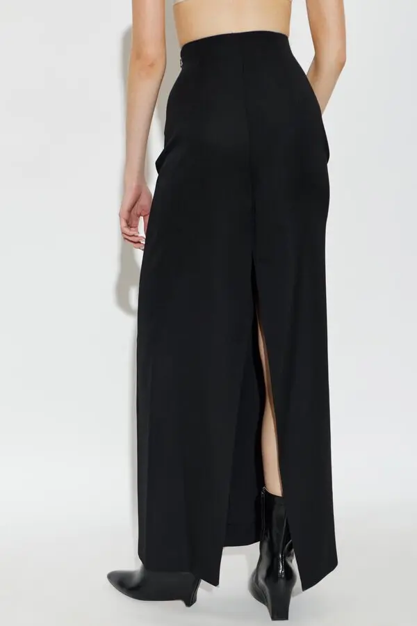 MAISON MARGIELA Wool Maxi Skirt With Back Slit