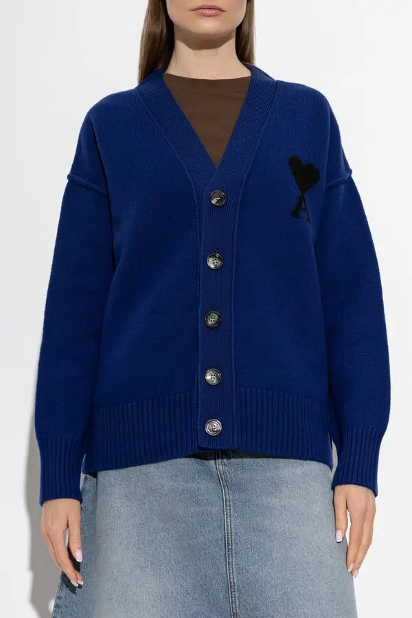 AMI Paris Wool Cardigan